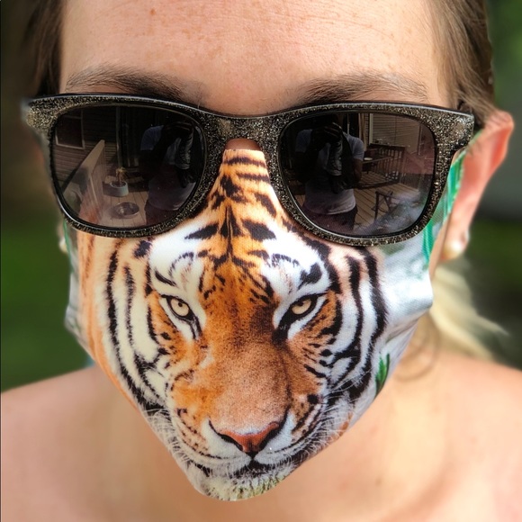 Accessories | Big Cat Tiger Cloth Face Covering Mask | Poshmark